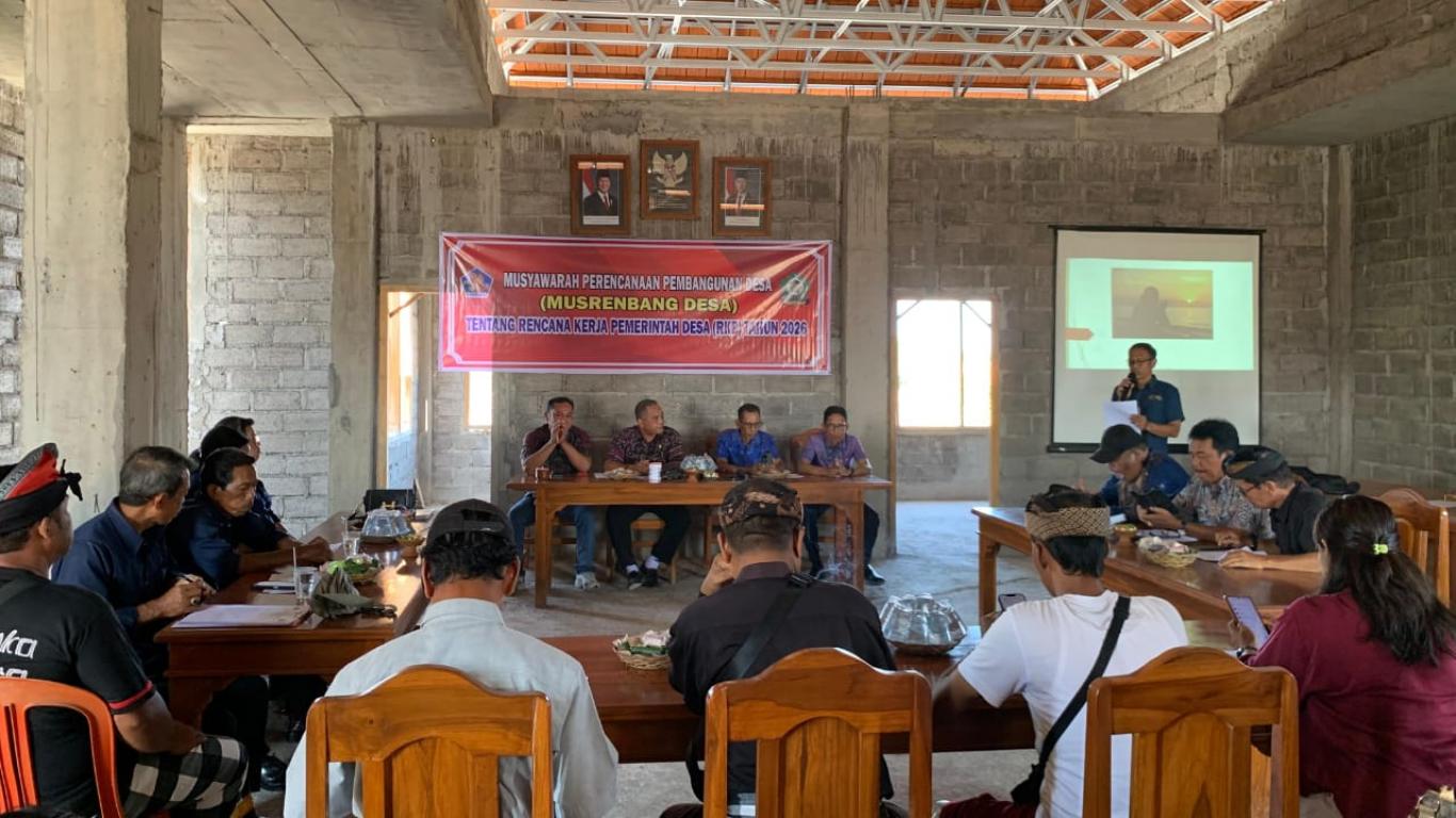 Murembang Desa Tentang Rencana Kerja Pemerintah Desa ( RKP ) Tahun 2026 ...